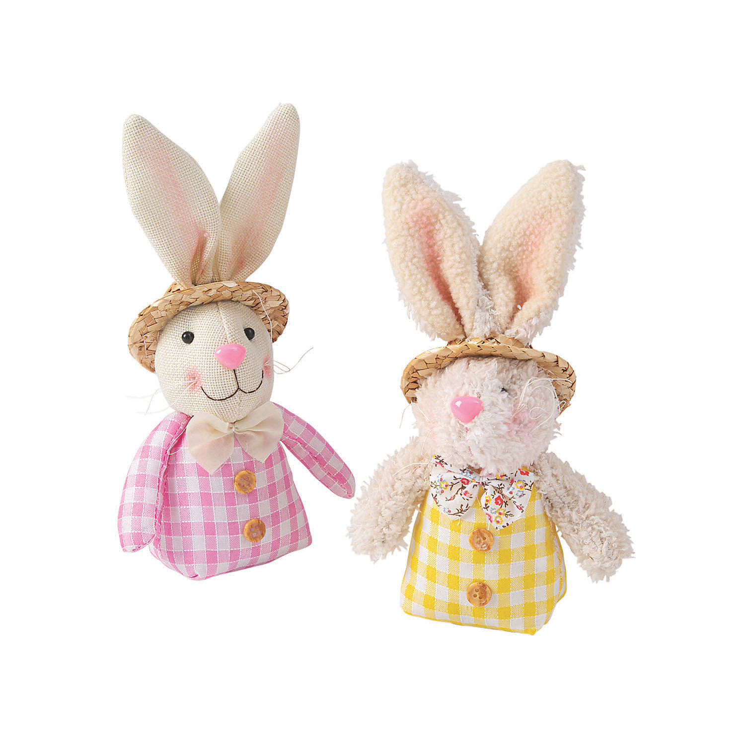 The Holiday Aisle® Katharyn Stuffed Easter Bunny Couple With Hats ...