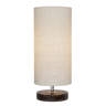 Wrought Studio™ Oronoco 12" Table Lamp with Wood Base - Modern Cylinder ...