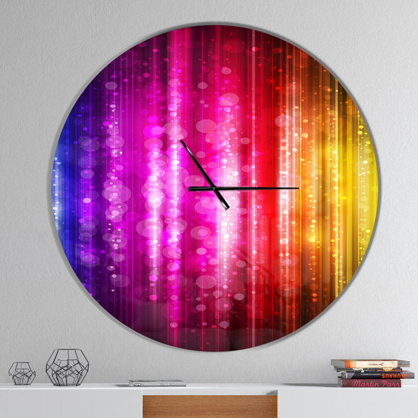 East Urban Home Glowing - Modern Wall Clock | Wayfair