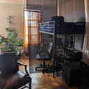 Symple Stuff Fruge 36''W x 96''H, 2-Panel Hanging Room Divider, Sheer ...