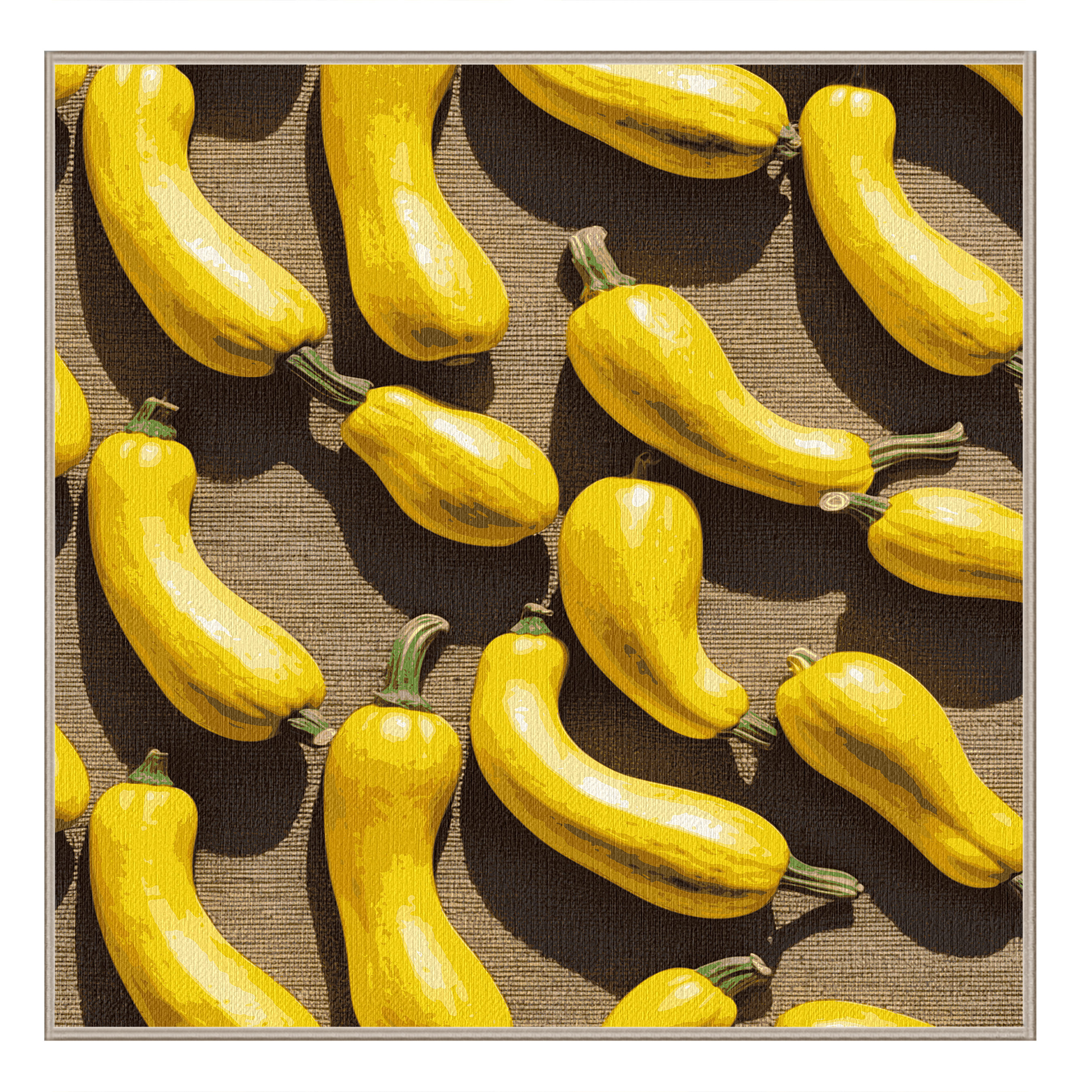 Hokku Designs Washable Yellow Summer Squash Vegetables Area Rug | Wayfair