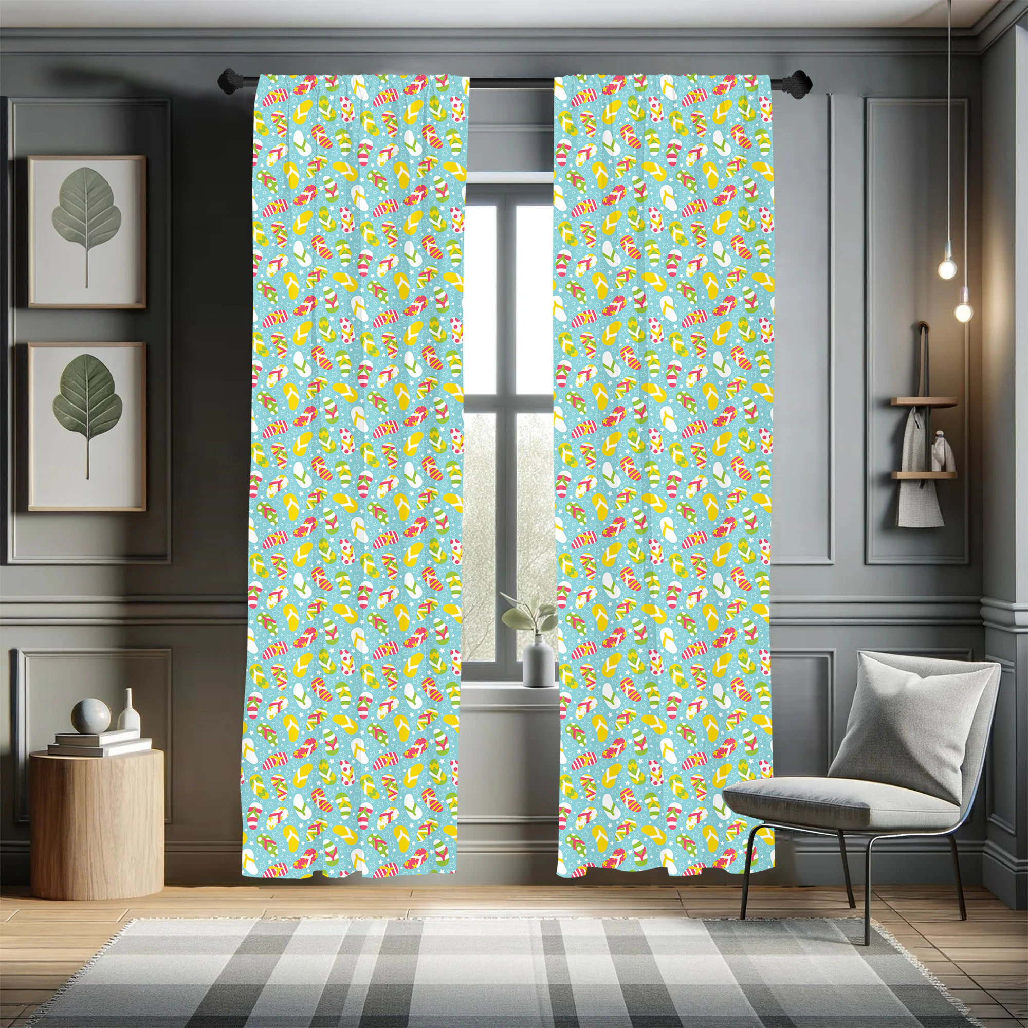 East Urban Home Flip Flop Semi-Sheer Rod Pocket Sliding Panel | Wayfair