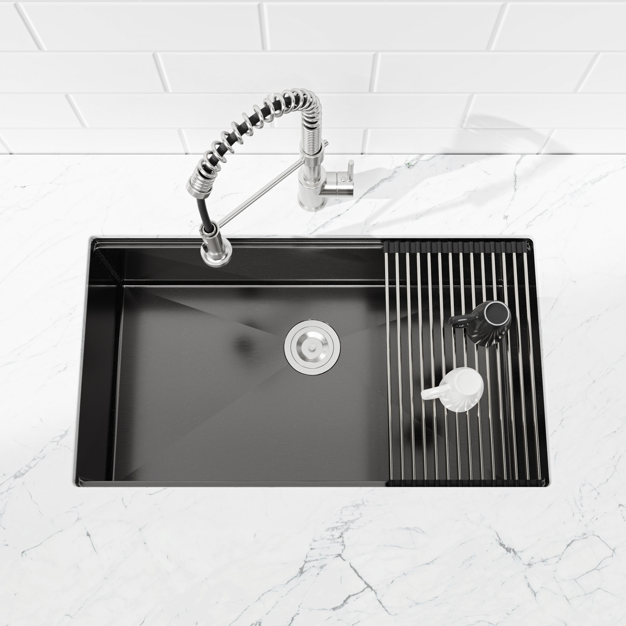 INLE Large Undermount Sink System - With Premium Accessories | Wayfair