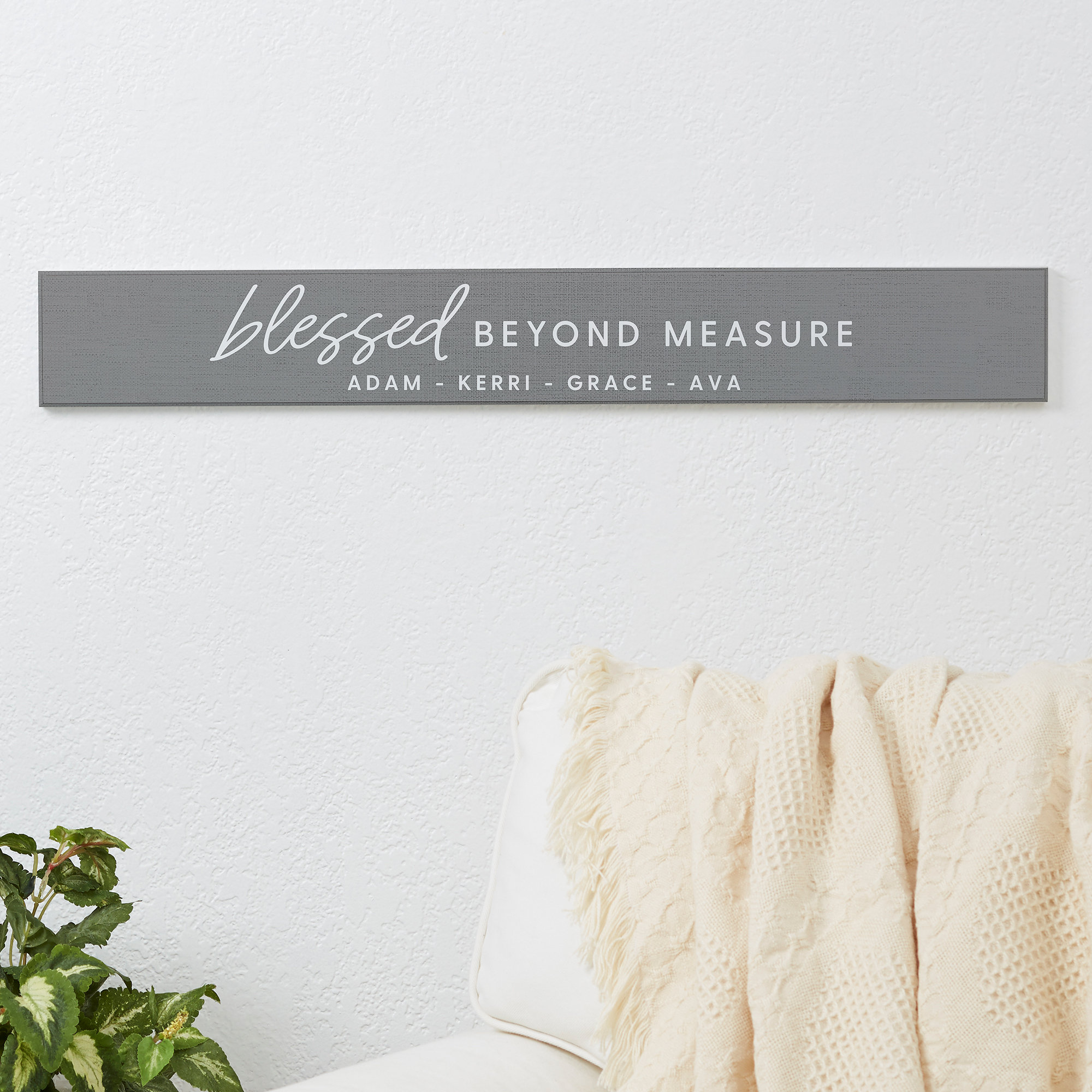 Personalization Mall Blessed Beyond Measure Personalized Wooden Sign ...