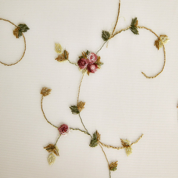 VCNY Vintage Rose Embroidered Sheer Curtain Panel, 54" x 84" | Wayfair