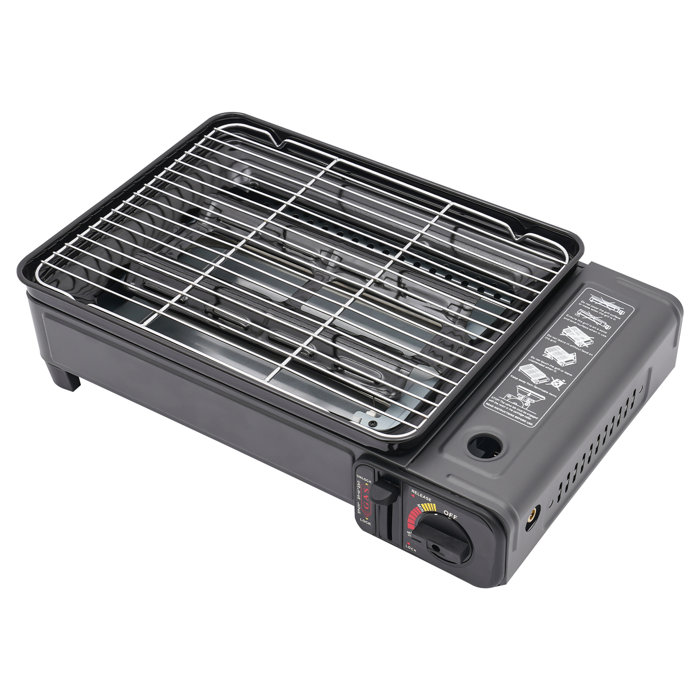 DALELEE Single Burner Portable Countertop Gas Grill Griddle | Wayfair