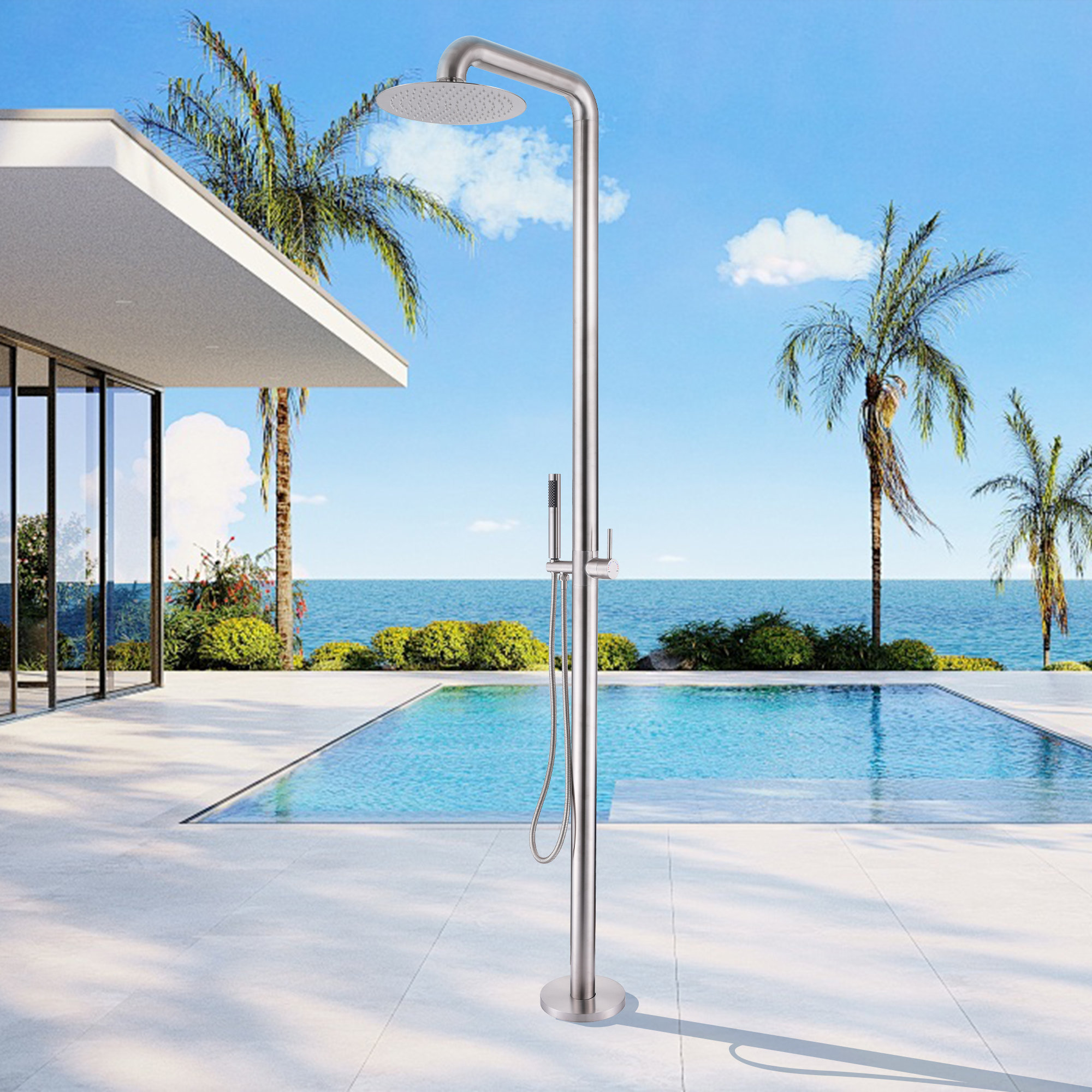 Designer Collection 84" H 304 Stainless Steel Free Standing Outdoor ...