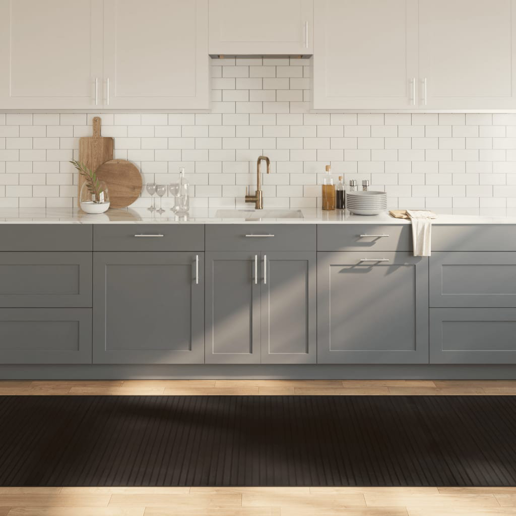 Ebern Designs Rug Dark Brown Bamboo, Polypropylene 39.4 X 118.1 In Rug ...