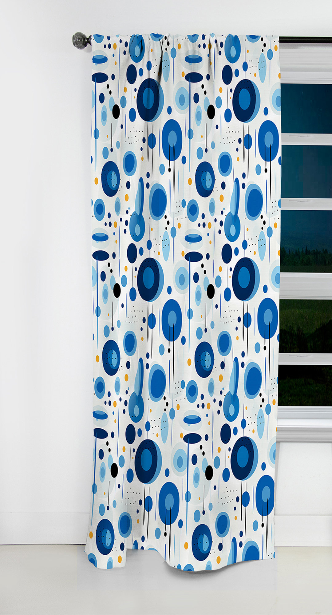 Design Art Minimalist Cobalt Blue Circles Geometry - Abstract Geometric ...