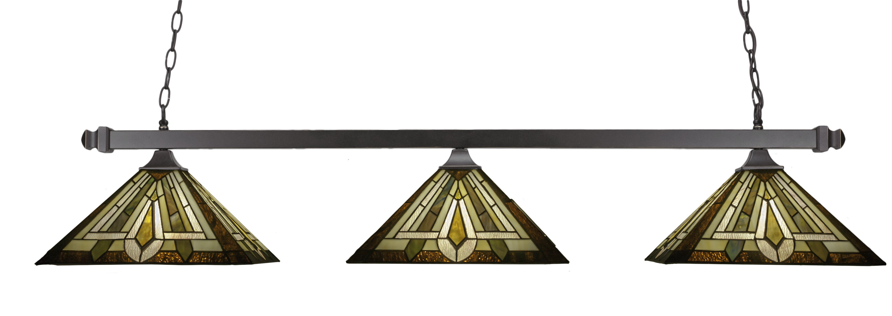 Union Rustic Square Bar/Square Fitter 3-Light Bar | Wayfair