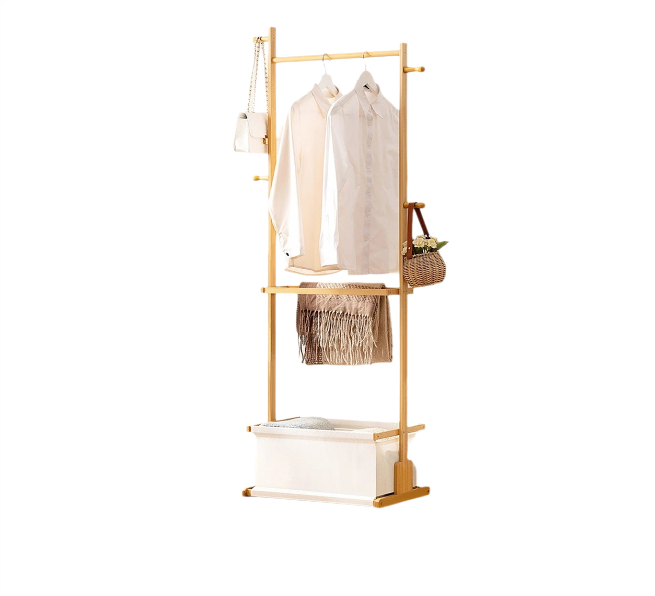 George Oliver Cloak Rack Bedroom Vertical Simple Hanging Racks | Wayfair