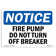 SignMission OSHA Notice - Fire Pump Do Not Turn Off Breaker Sign ...