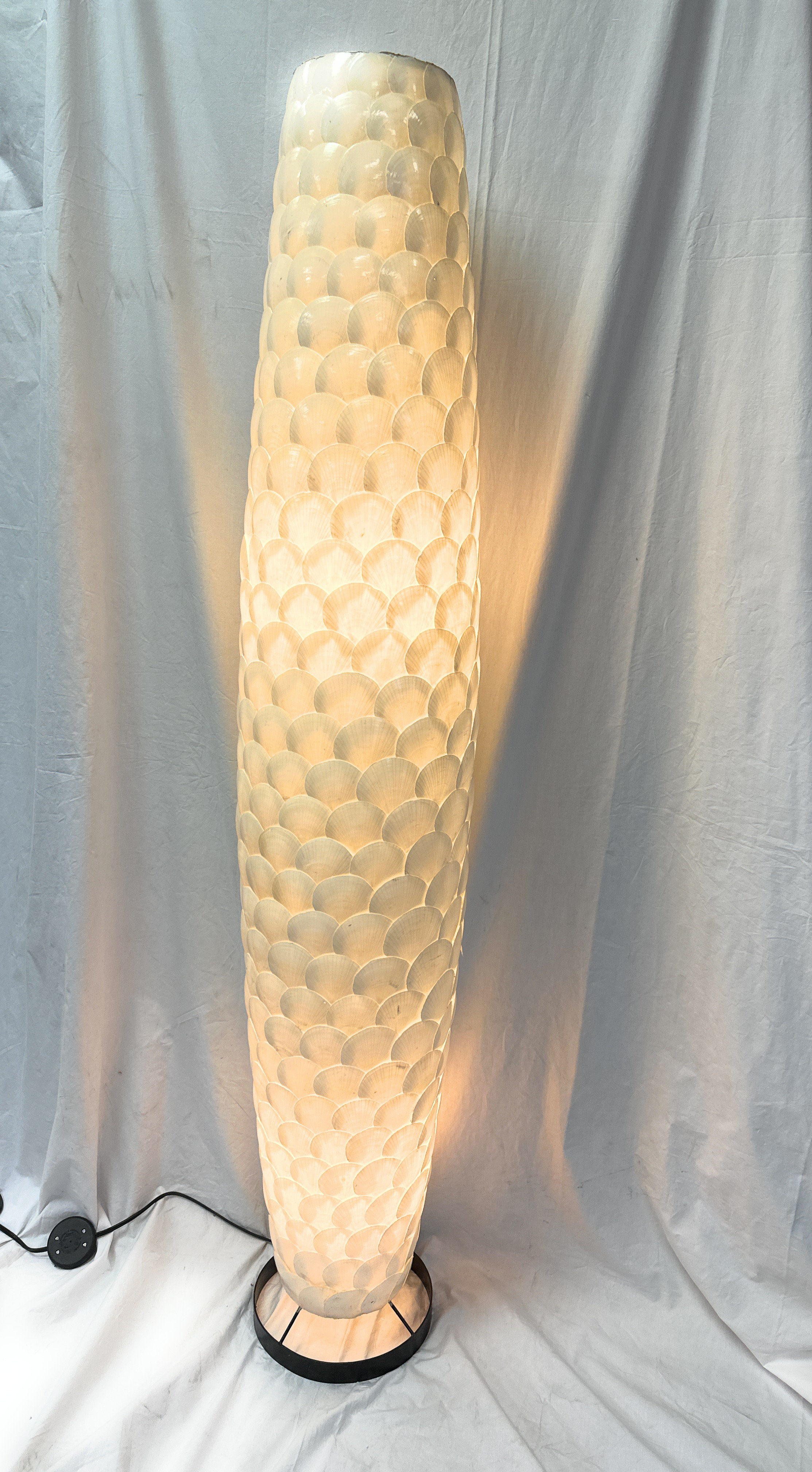 Latitude Run® Handmade 59" Shell Column Lamp | Wayfair