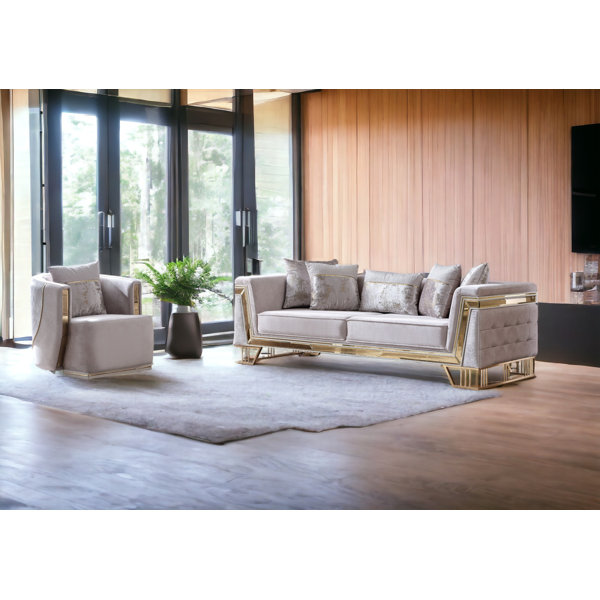 Everly Quinn Xaniyah Living Room Set | Wayfair