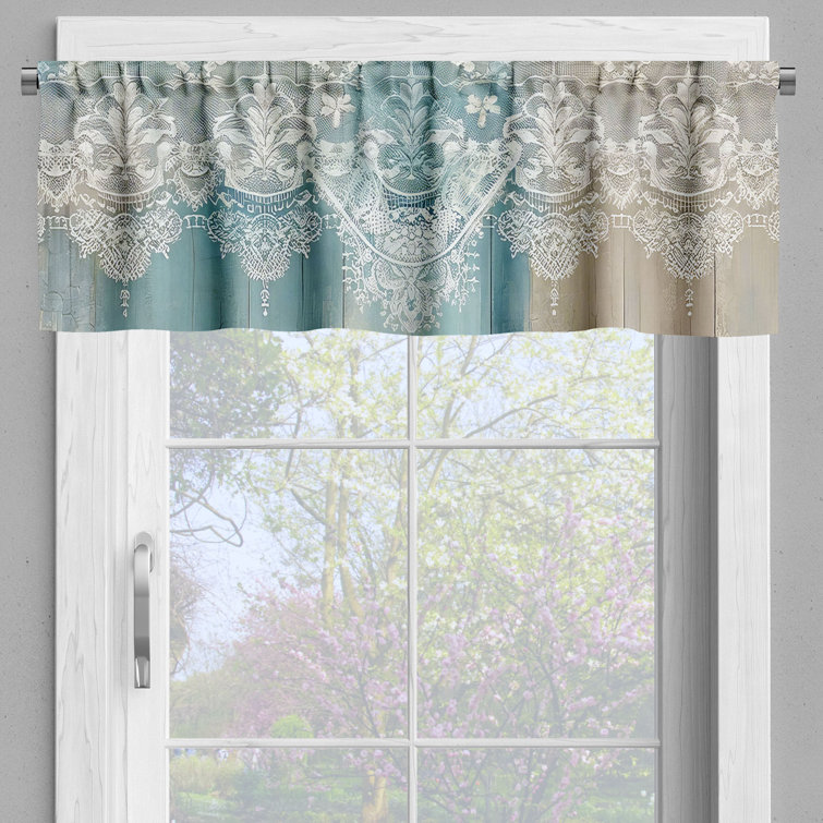 Ambesonne Damask Tailored Window Valance | Wayfair