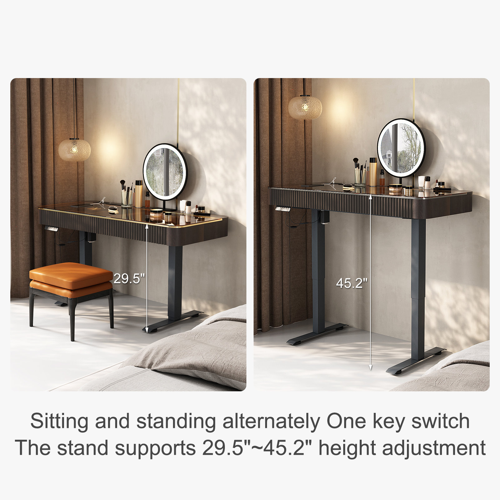 17 Stories Ergi Standing Vanity | Wayfair