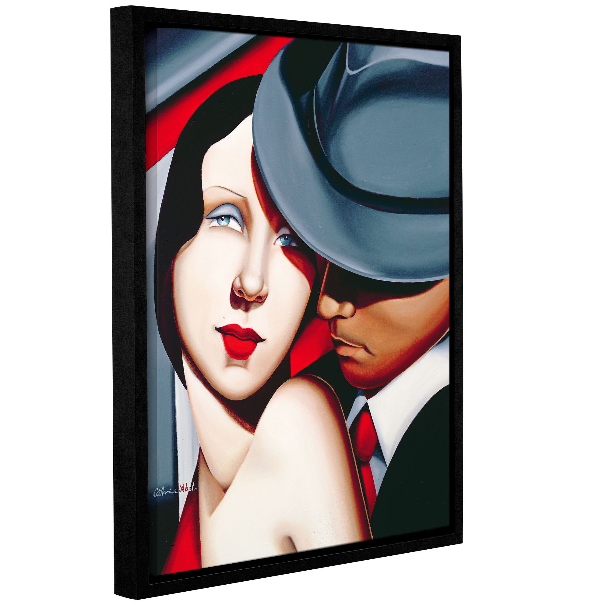 ArtWall 'Adam and Eve, Gangster Study' by Catherine Abel Framed ...