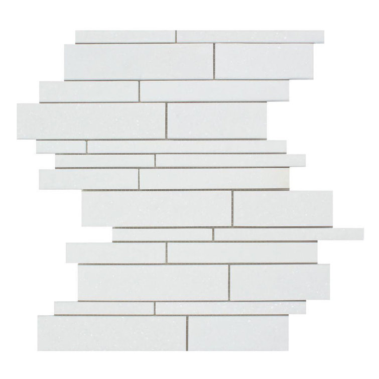 Stone & Tile Shoppe, Inc. Marble Linear Mosaic Wall & Floor Tile | Wayfair