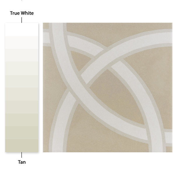 Merola Tile Caprice Pastel Loop 8" x 8" Porcelain Field Tile & Reviews ...