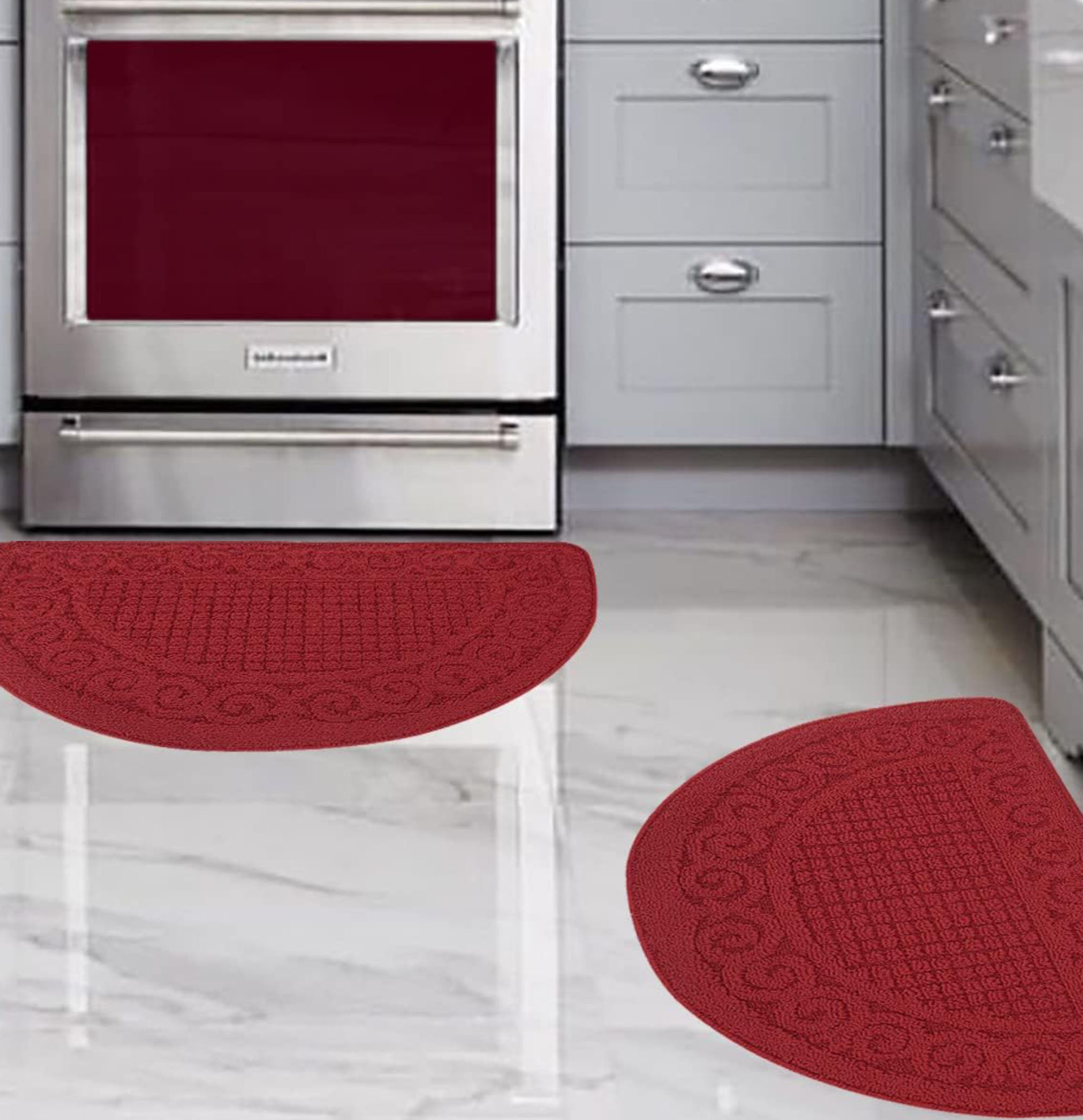 Lark Manor Kitchen Rugs For Floor 2 Piece, Non Skid Washable Kitchen ...