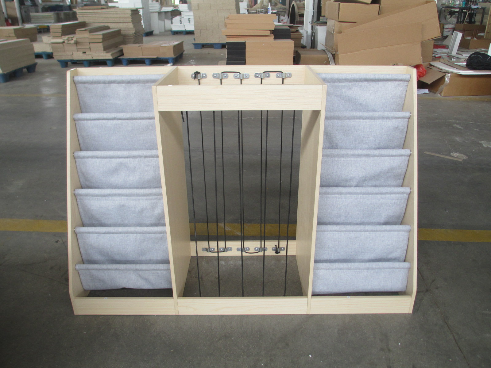 Lily Manor Double-Sided Fabric Pocket Book Organizer, Wood Kids ...