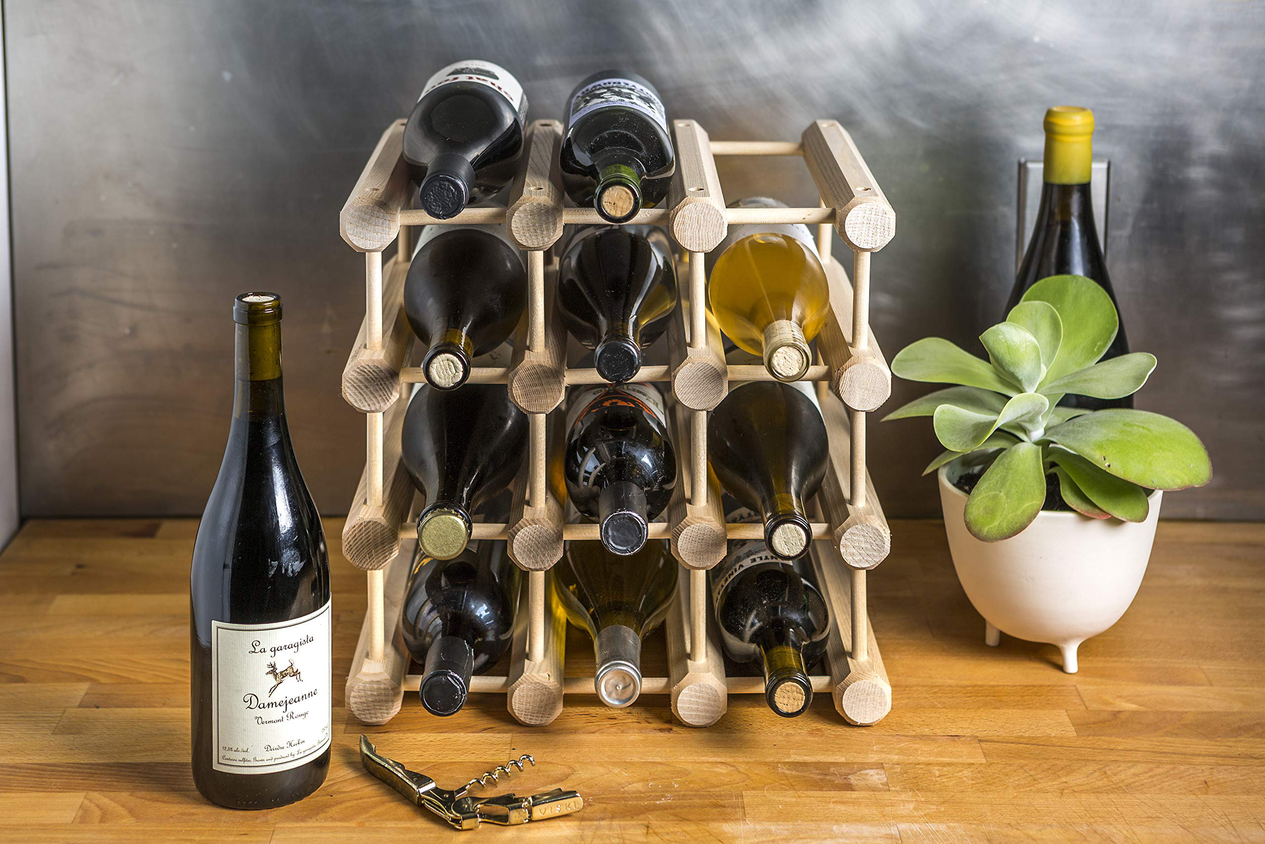 Lark Manor™ Wooden Stackable Modular Wine Rack Storage Rack With ...