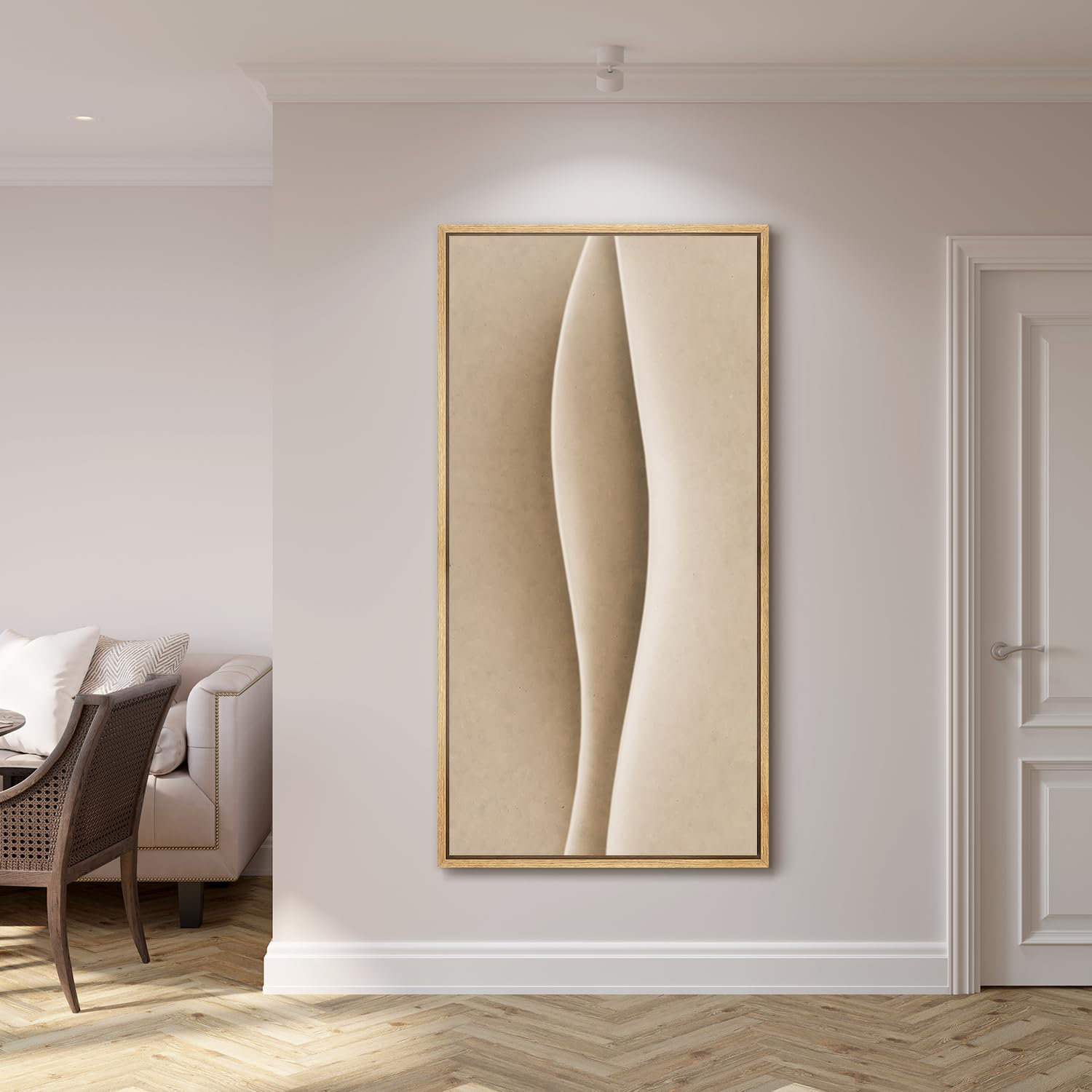 wall26 Abstract Smooth Curves in Neutral Tones Modern Art | Wayfair