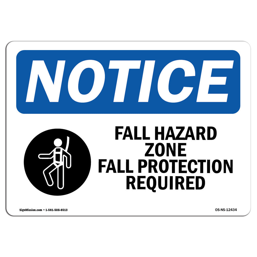SignMission Fall Hazard Zone Fall Protection | Wayfair