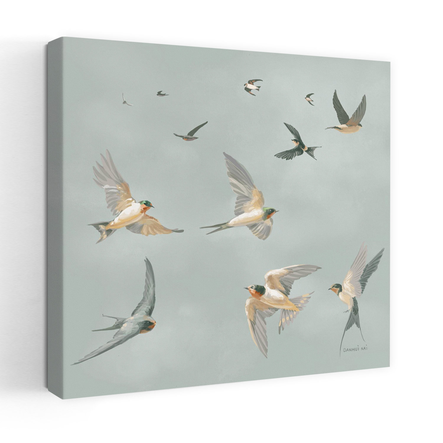 Red Barrel Studio® Contemporary Swifts With Animal Animals Art | Wayfair