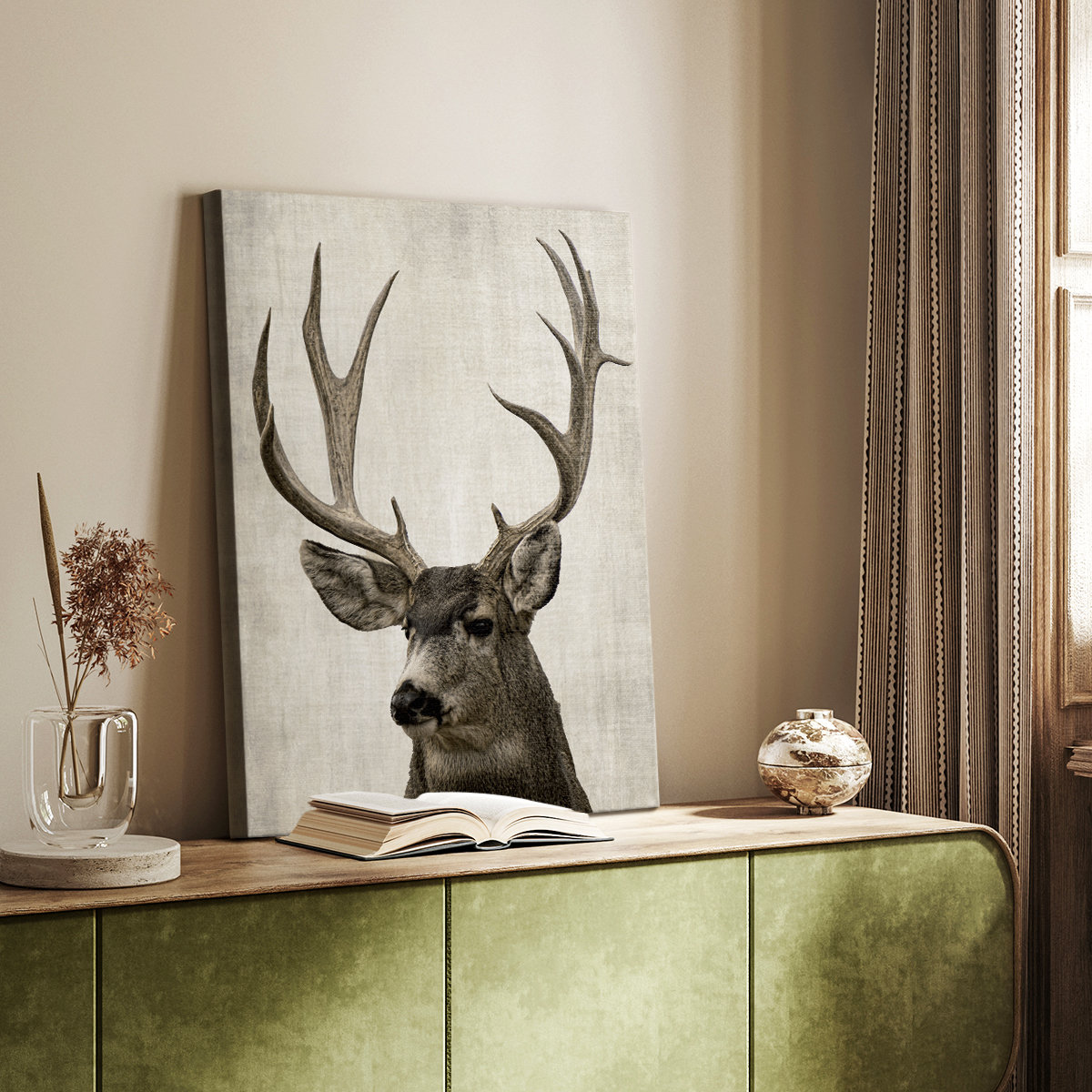 Millwood Pines Colorado Buck -Gallery Wrapped Cavas | Wayfair