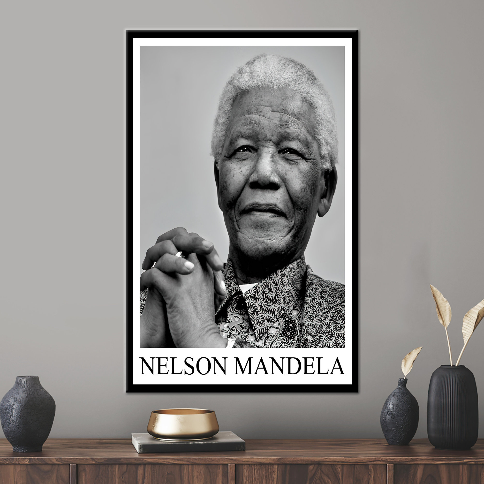 kayra export Nelson Mandela 3D Canvas Wall Art Featuring Inspiring ...