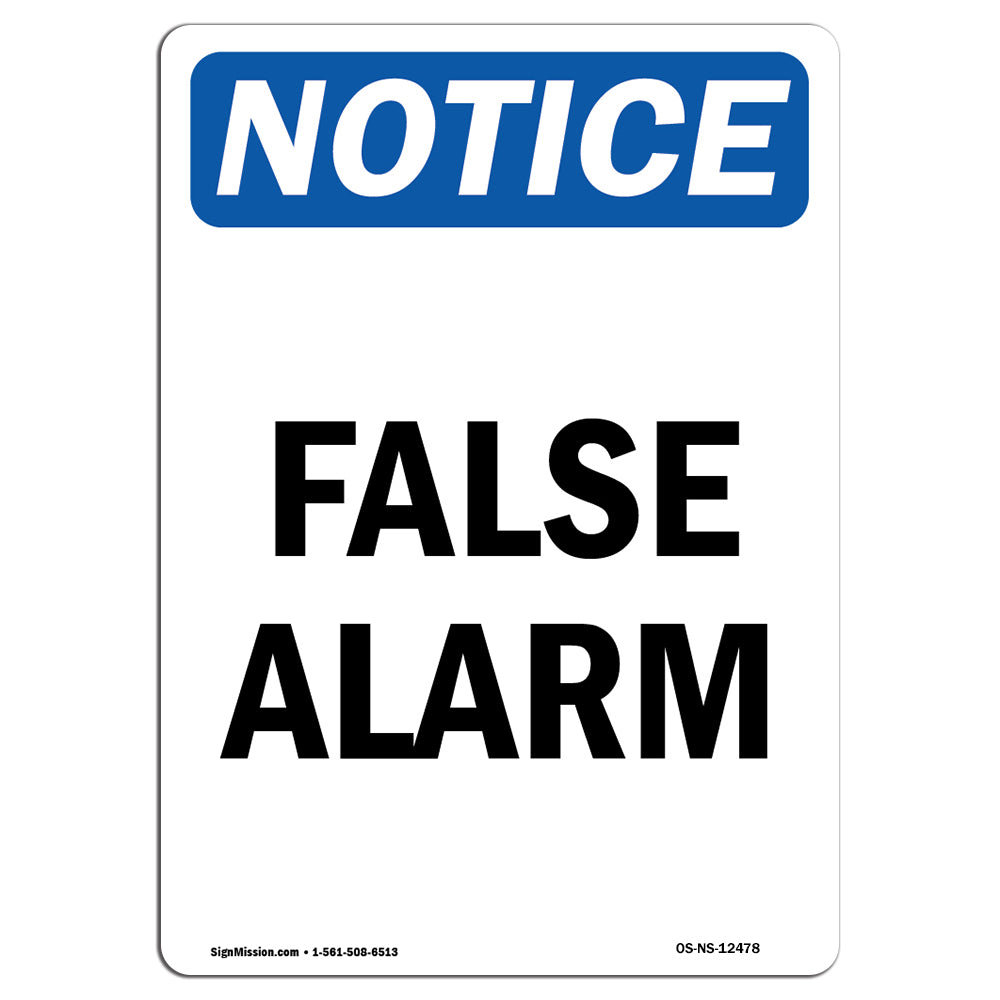 SignMission False Alarm Sign | Wayfair