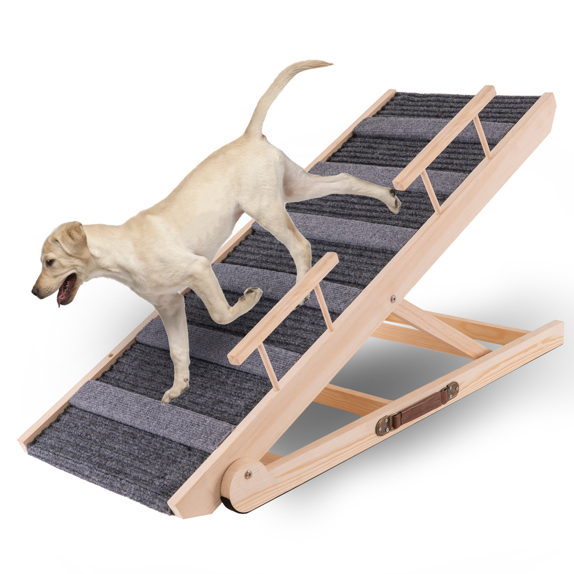 Tucker Murphy Pet™ 27.1" Height Pet Ramp, 7-stage Adjustable Folding ...