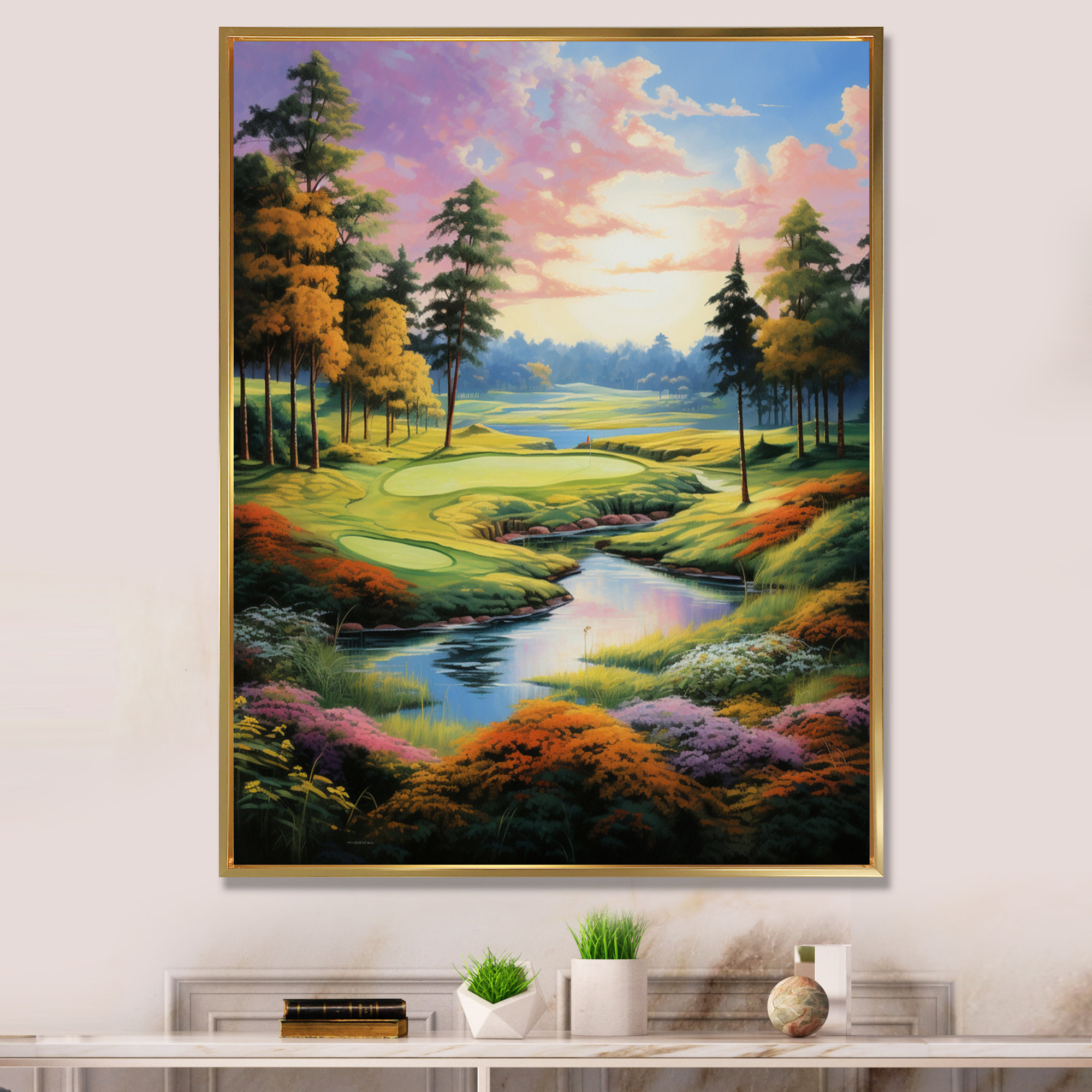 Loon Peak® Waltwilder Golf Enchanted Greens On Canvas Print | Wayfair