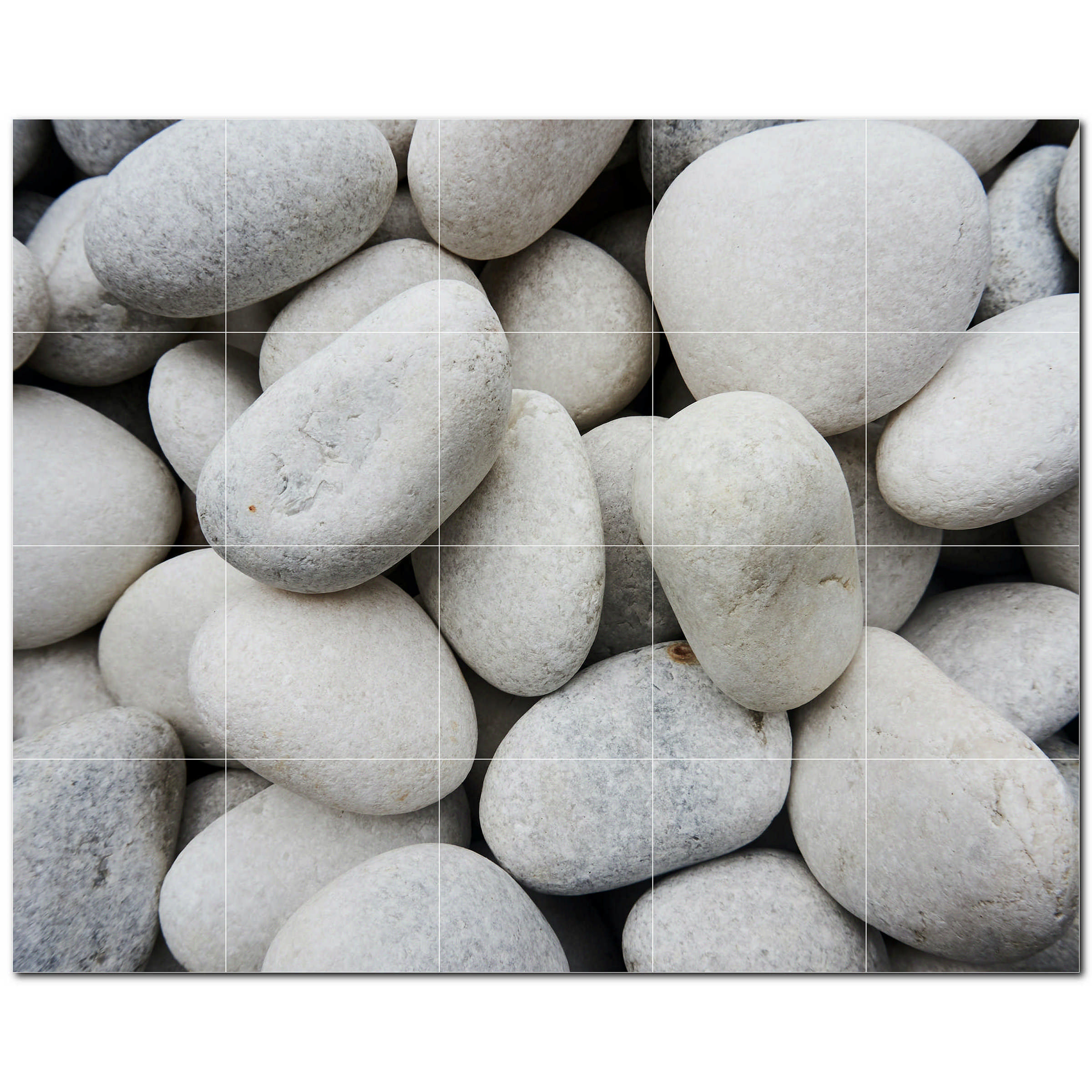 Picture-Tiles.com 30" x 24" Ceramic Rocks Photo Decorative Mural Tile ...