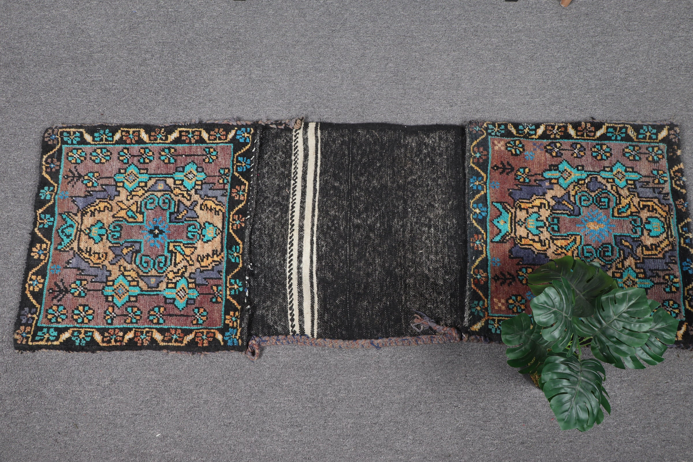Astoria Grand Vintage Turkish Door Mat in Rich Blue and Earthy Tones ...
