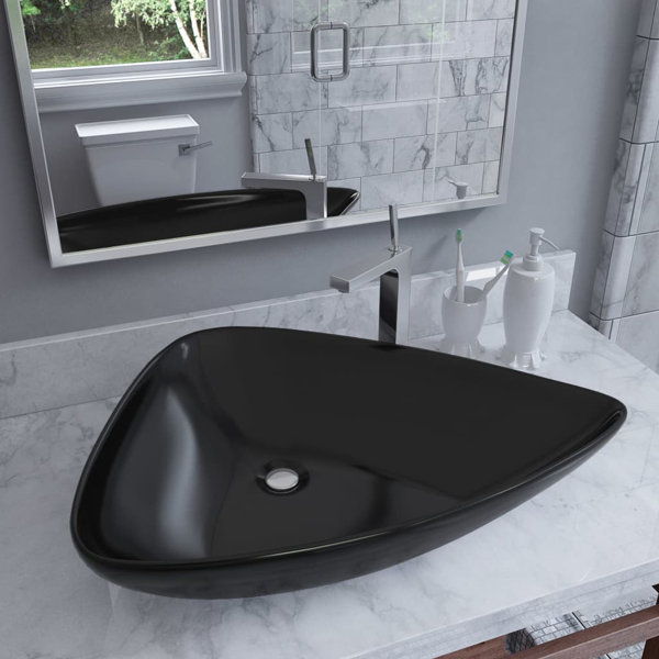 Wrought Studio Basin Ceramic Triangle Hardware Plumbing Fixtures ...