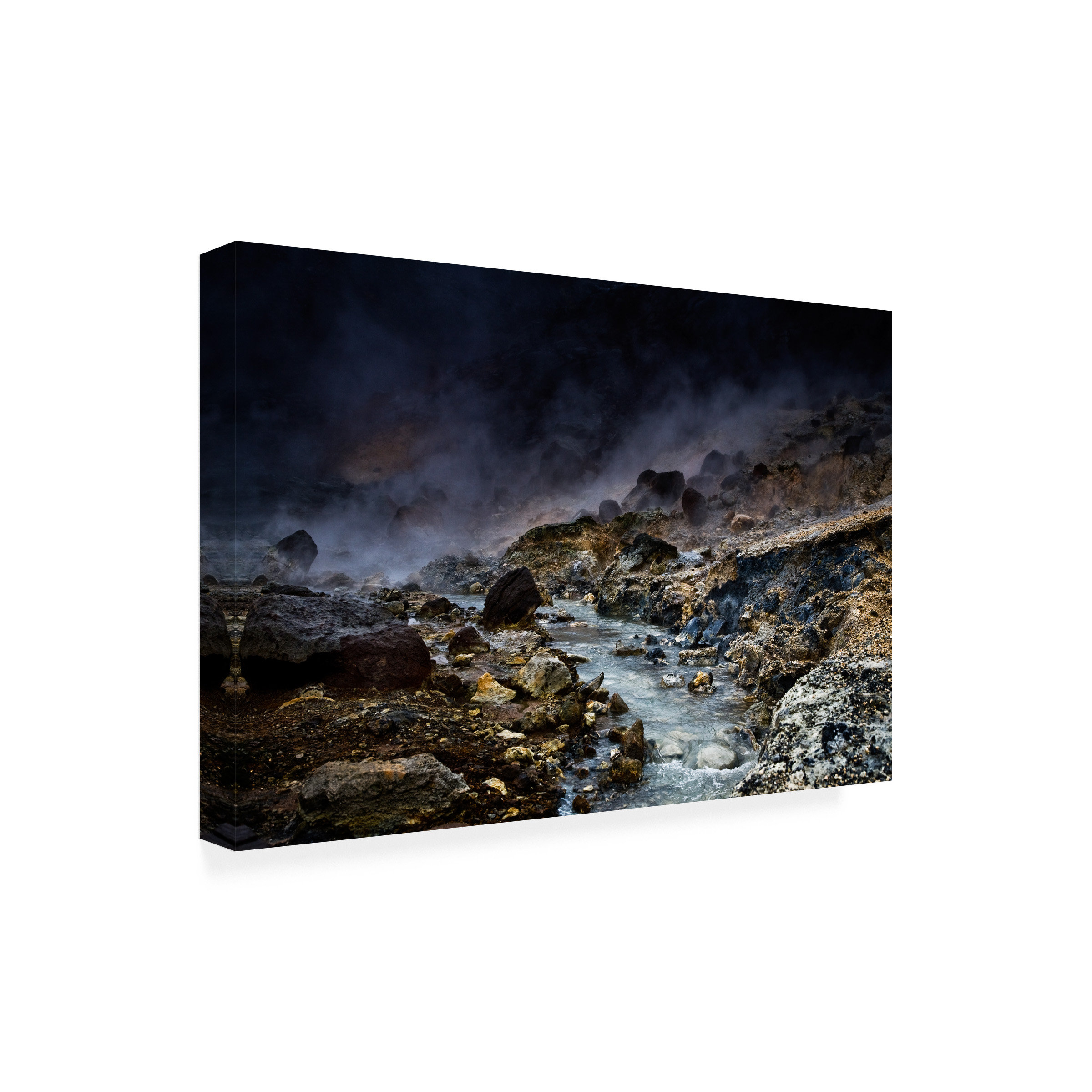 Foundry Select Wrapped Canvas Wall Art - Par Soderman 'Acid River' Wall ...