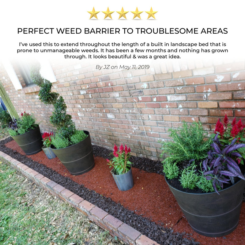 Backyard Expressions Recycled Rubber Reversible Mulch Pathway ...