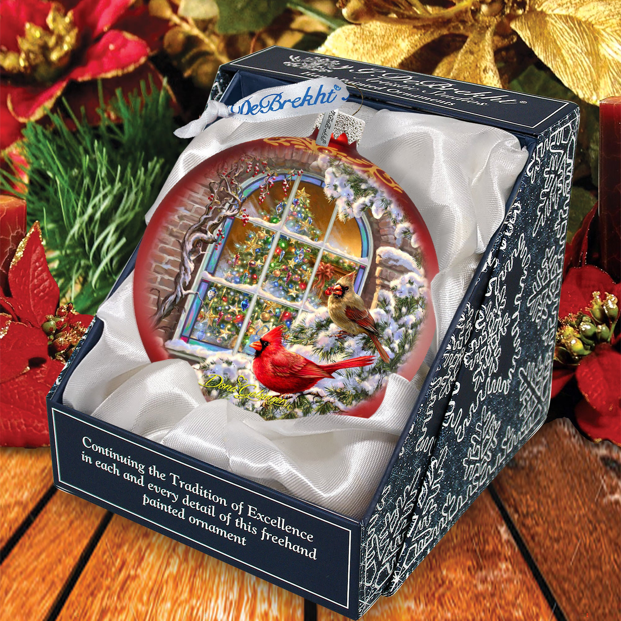 Designocracy Holiday Splendor Christmas-Window Ball Ornament | Wayfair
