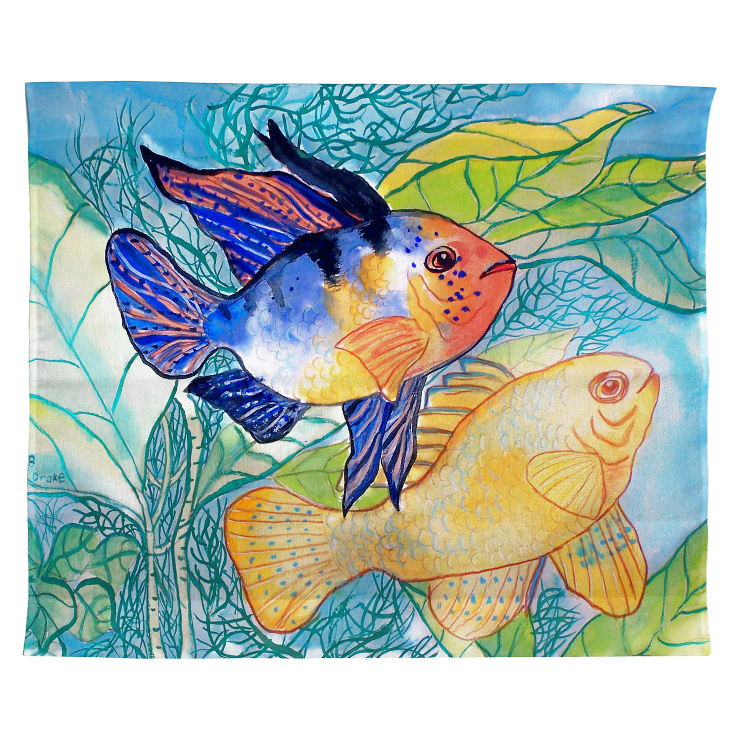 Bay Isle Home™ Trimble Two Fish Outdoor Wall Hanging | Wayfair