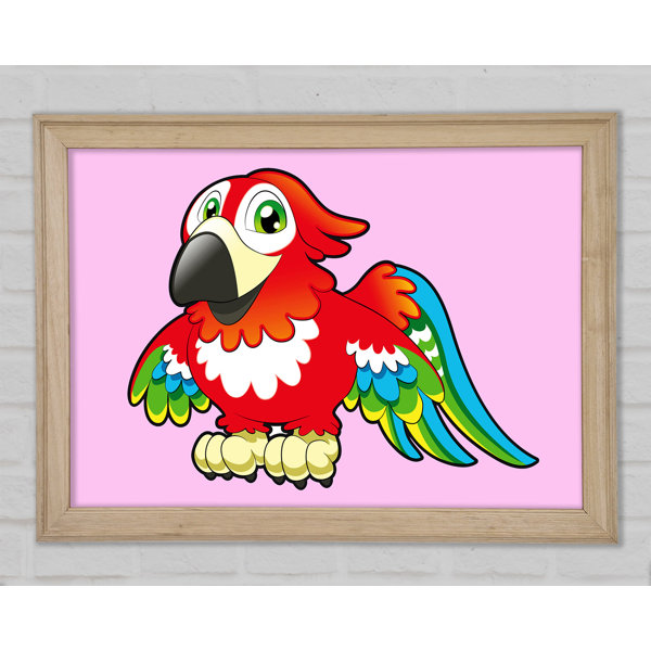 Bright Star Little Parrot Pink - Single Picture Frame Print | Wayfair.co.uk