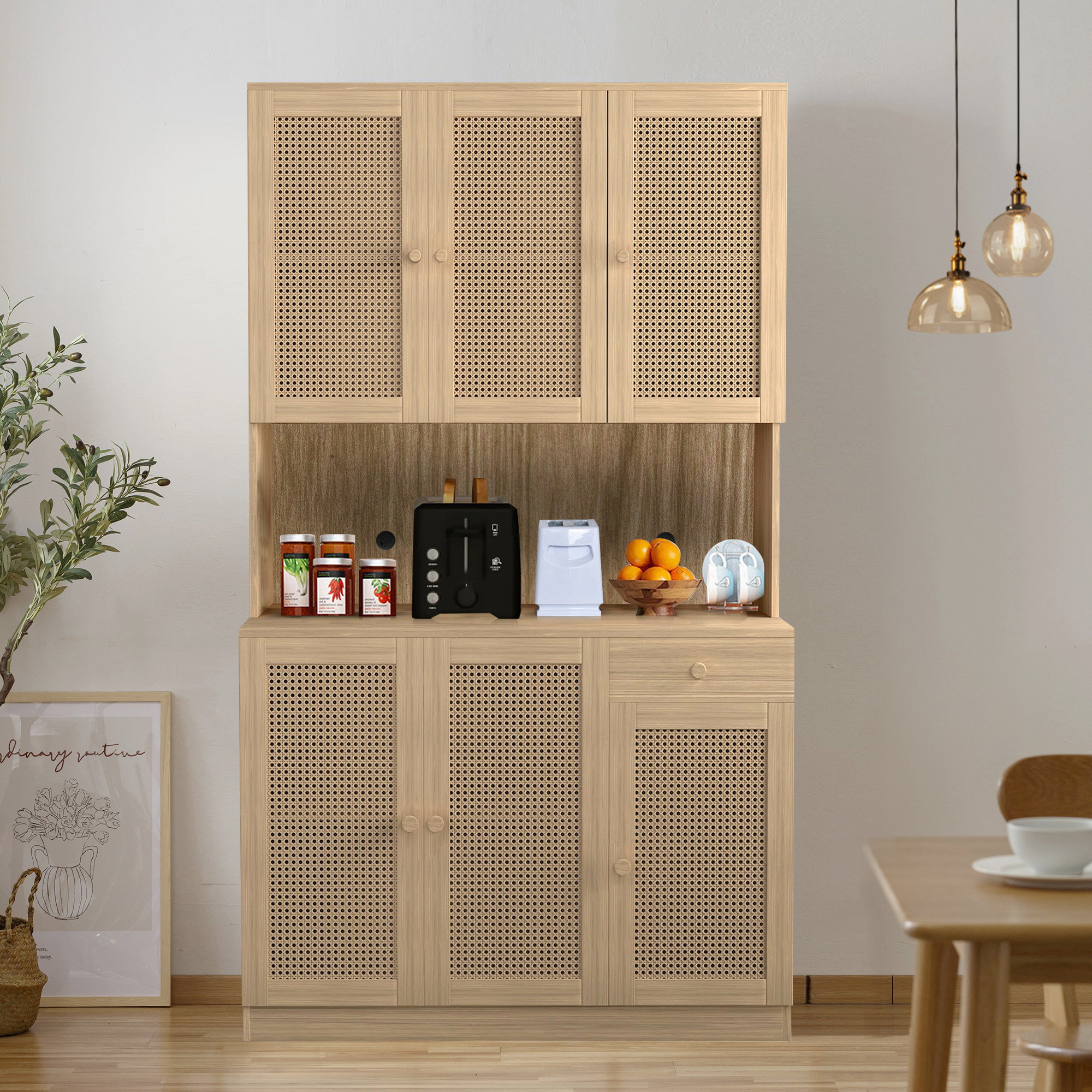 Bay Isle Home™ Handrahan 70.8" 6-Door Pantry et Commentaires - Wayfair ...