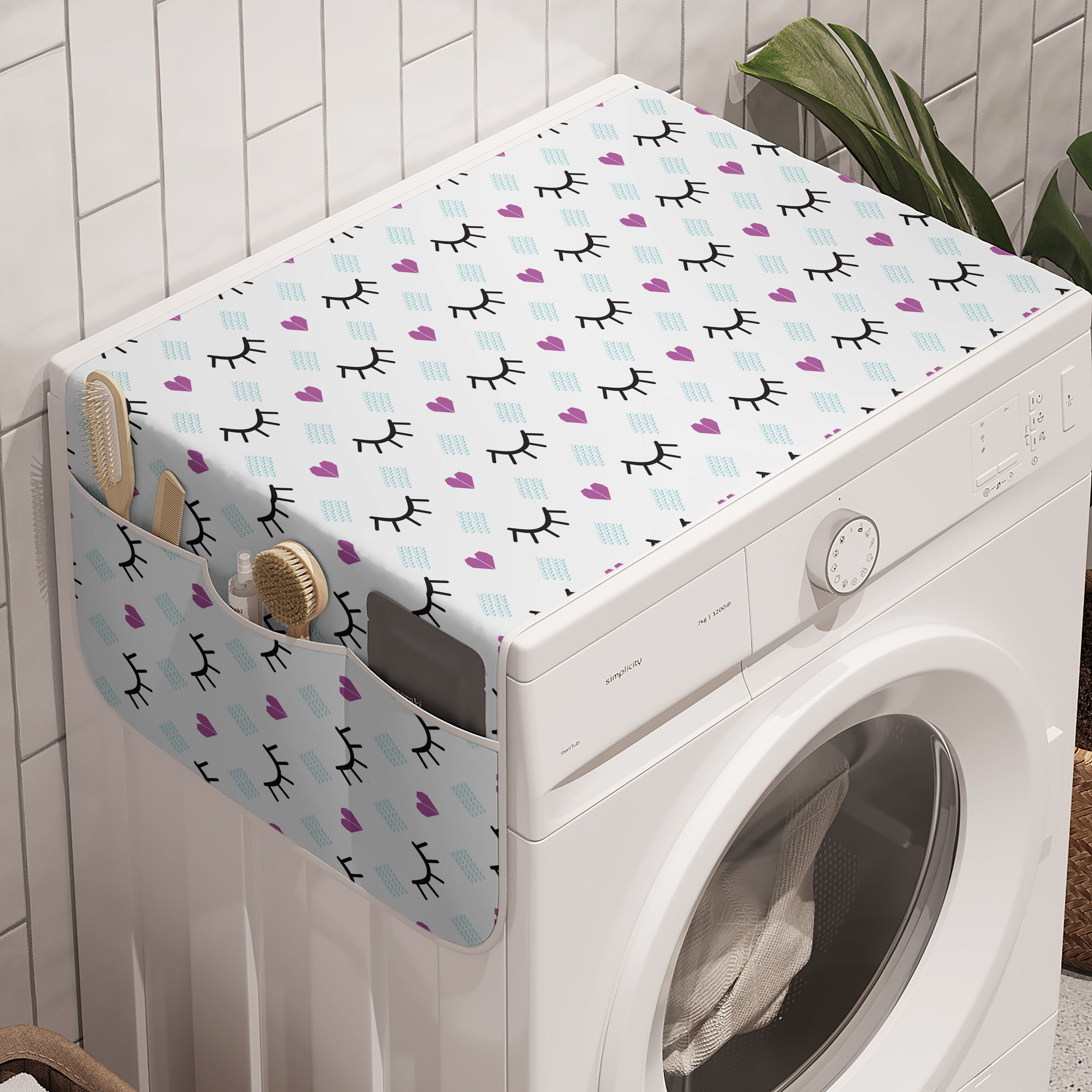 East Urban Home Eyelash Washing Machine Organizer Pack of 2 47" x 18.5 ...