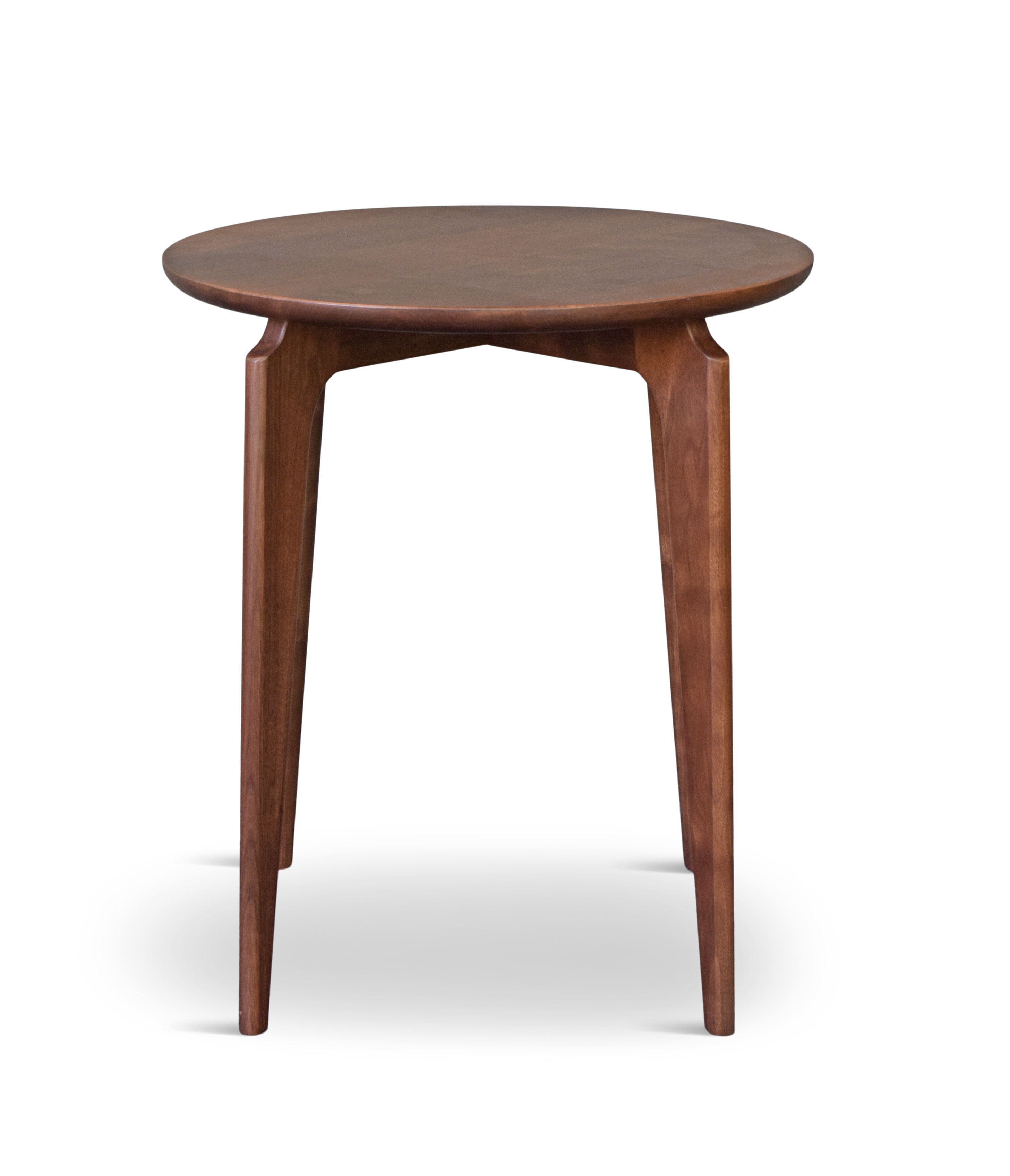 Ivy Bronx Borgen Round Solid Wood Side Table | Wayfair