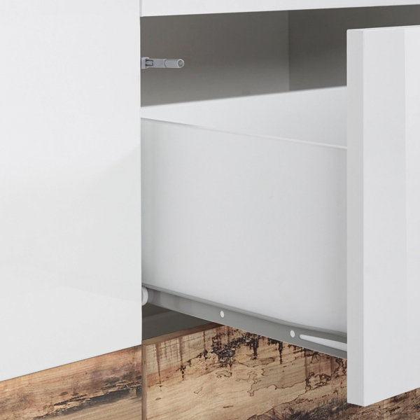 Latitude Run® Rasheid 86.6" Wide 3 Drawer Sideboard | Wayfair