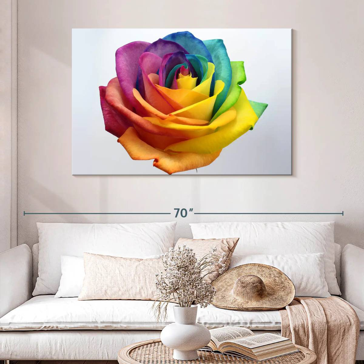 Everly Quinn Rainbow Rose | Wayfair