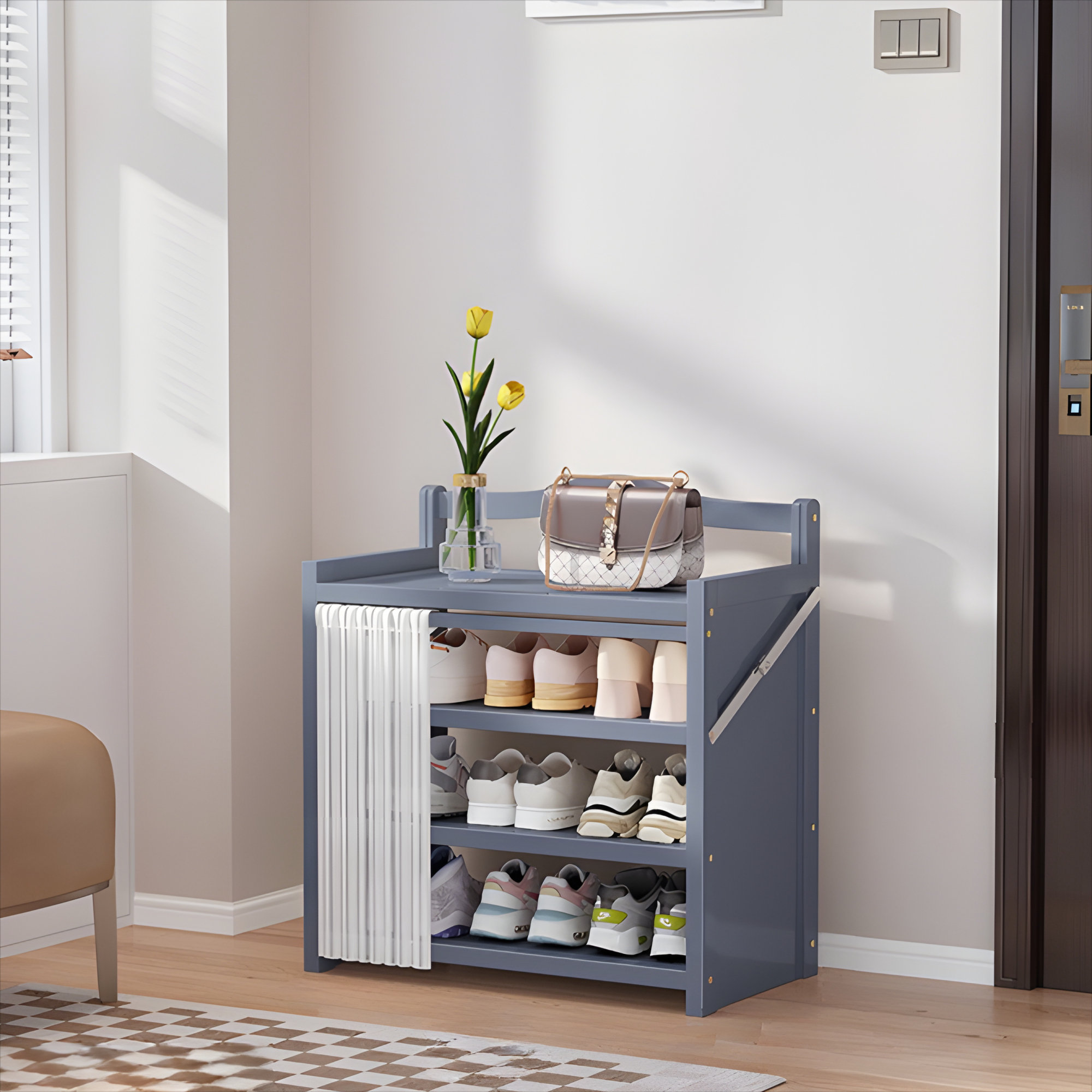 Red Barrel Studio® Simple Multi-Layer Bamboo Shoe Rack, Installation ...