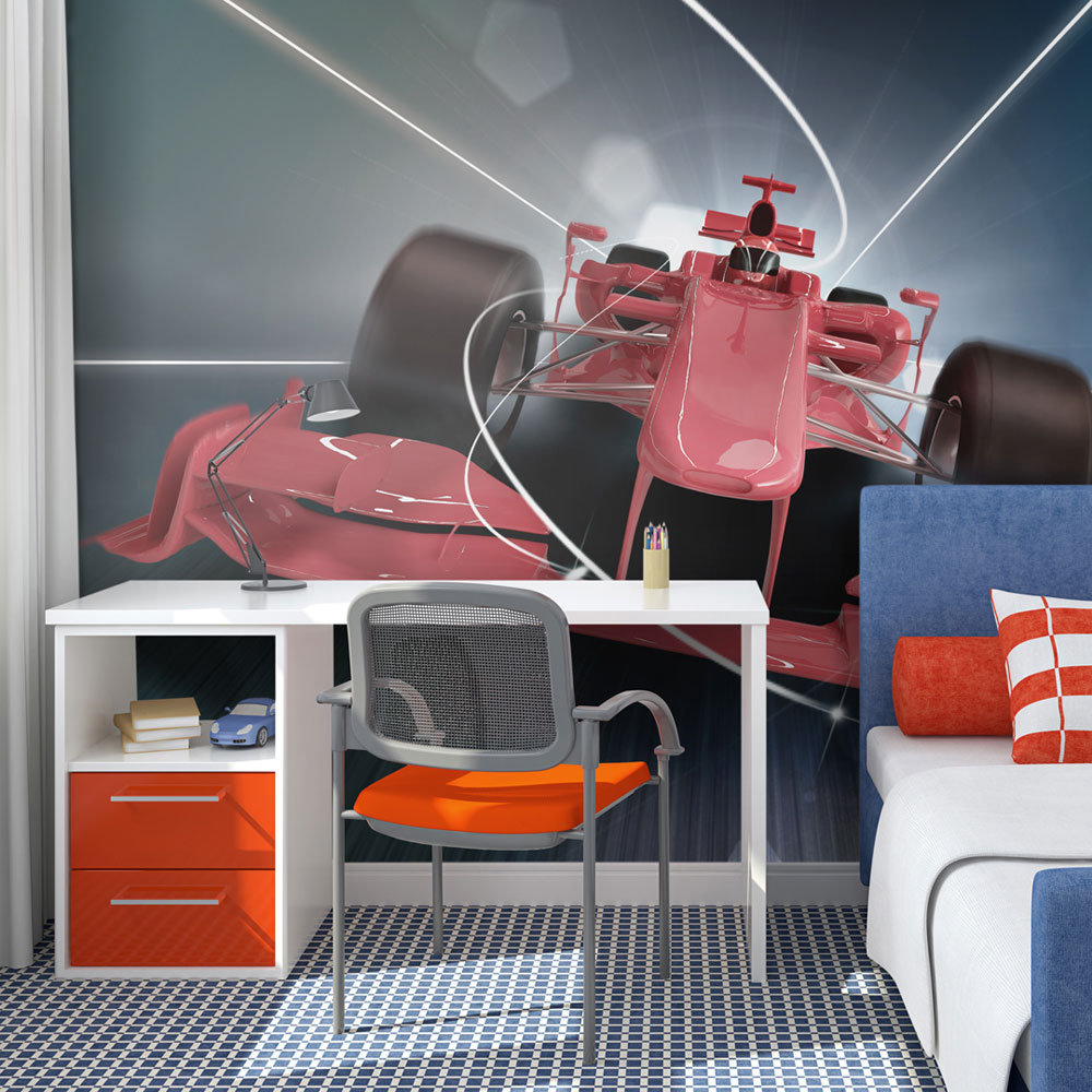East Urban Home Formula 1 Car 8'' L x 76" W Wall Mural | Wayfair