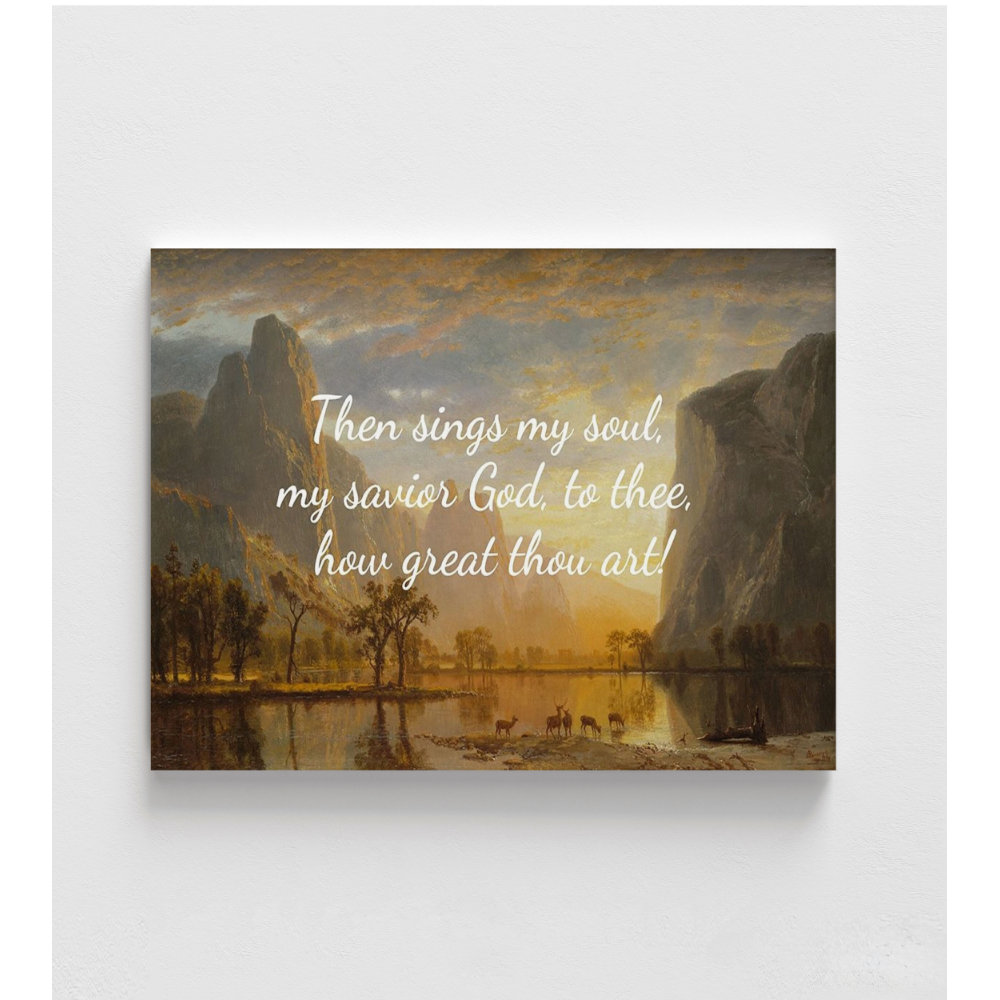 WeFrameArt Carl Boberg Quote Sings My Soul, Psalm 145:1 3 Poster, How ...